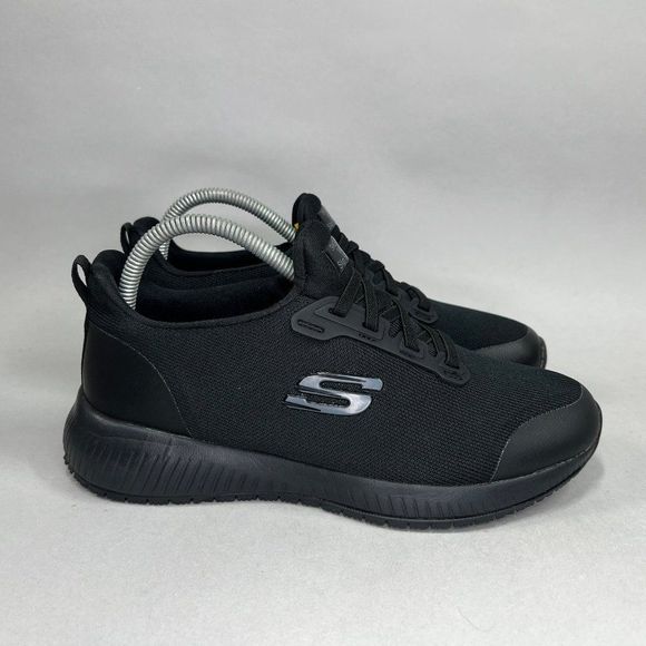 Skechers | Shoes | Skecherswomens Squad Slip Resistant Work Shoes ...